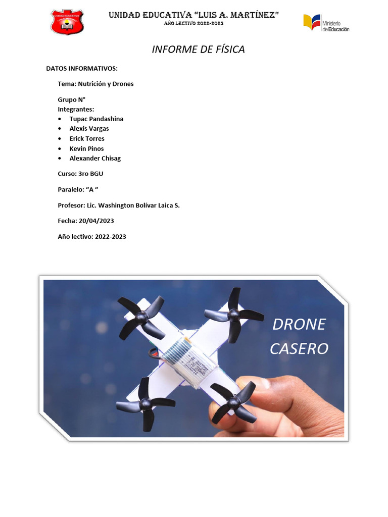 Cómo Hacer un Dron Casero | PDF | Vehículo aéreo no tripulado | Quadcopter