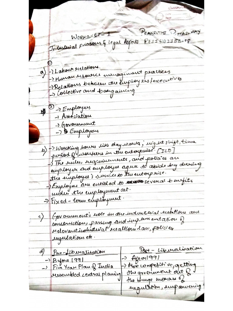 IRL Worksheet 1 | PDF