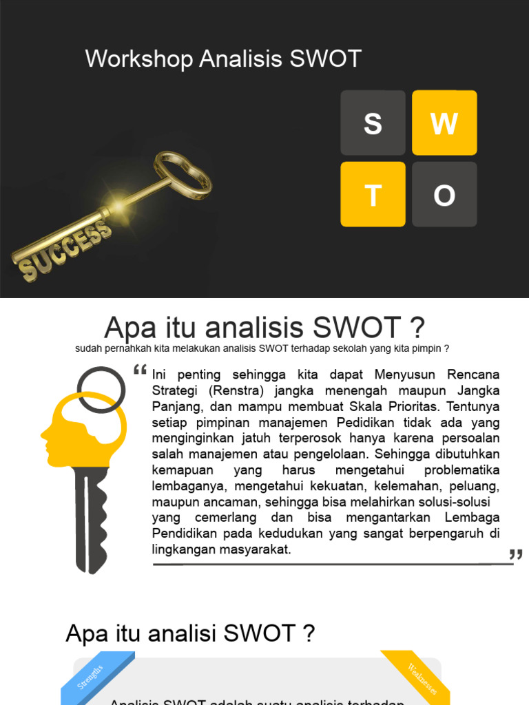 Presentasi Analisis SWOT.. | PDF