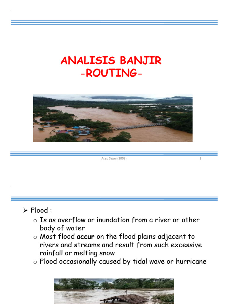 Routing | PDF | Flood | Discharge (Hydrology)