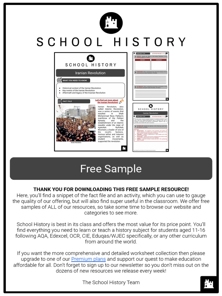 Iranian Revolution Educational Resource | PDF | Iranian Revolution ...