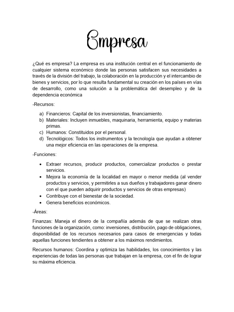 Empresa | PDF | Business | Economias