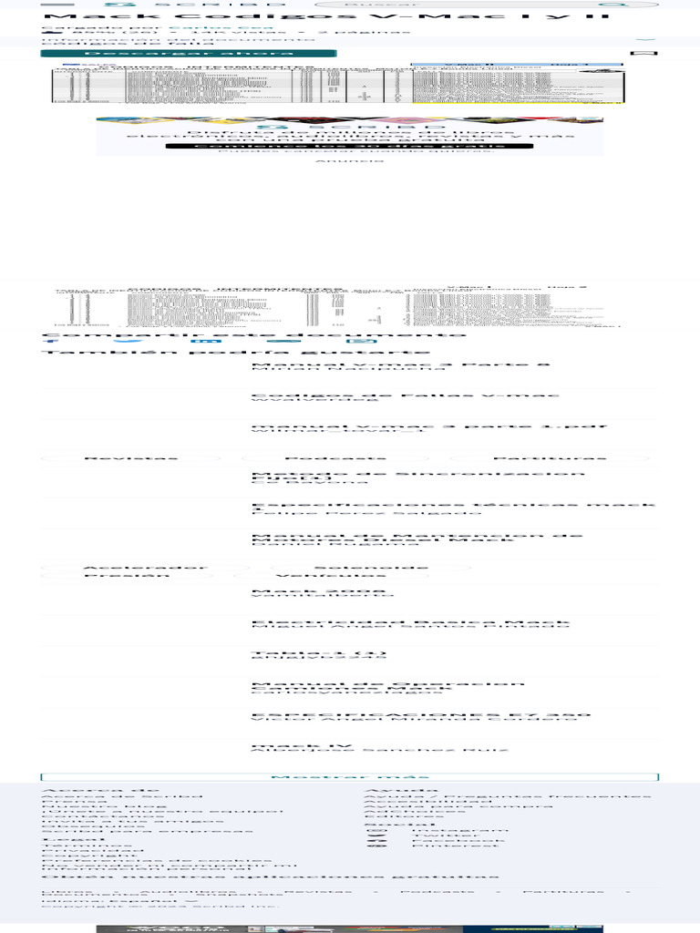 Mack Codigos V-Mac I y II PDF Acelerador Solenoide | PDF | Partes de ...