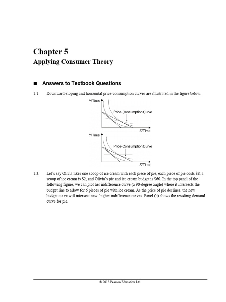 Applying Consumer Theory: Answers To Textbook Questions | PDF | Microeconomics | Economies