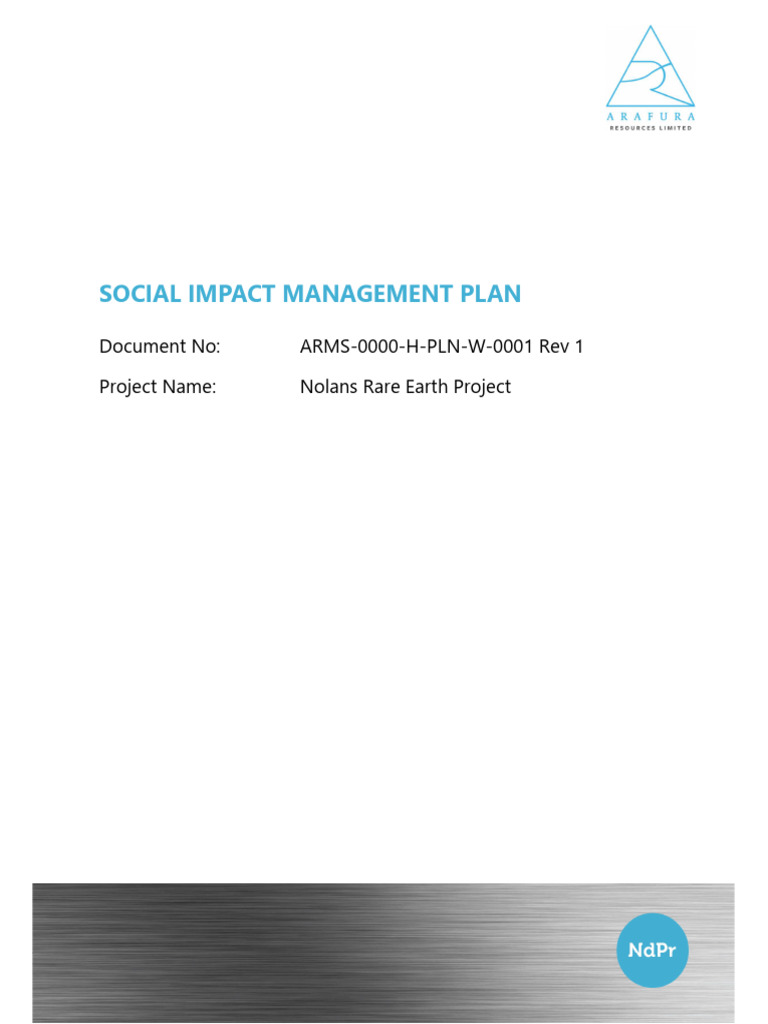 Appendix H Social Impact Management Plan | PDF | Cost Of Living ...
