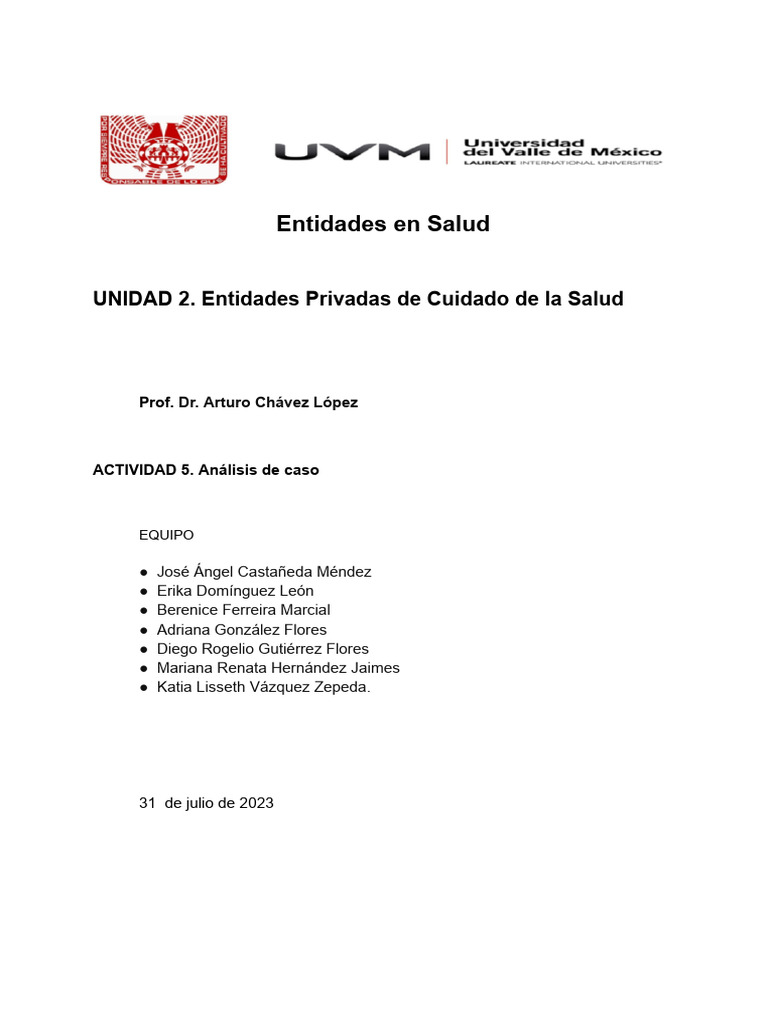 ACT5 | PDF | Violación | Paciente