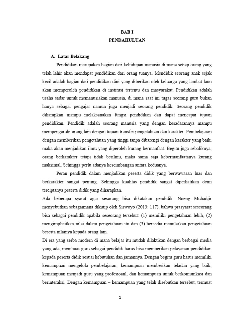 Makalah Kompetensi Dasar Guru | PDF