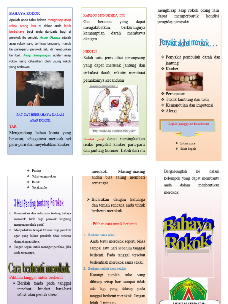 Leaflet Bahaya Rokok | PDF