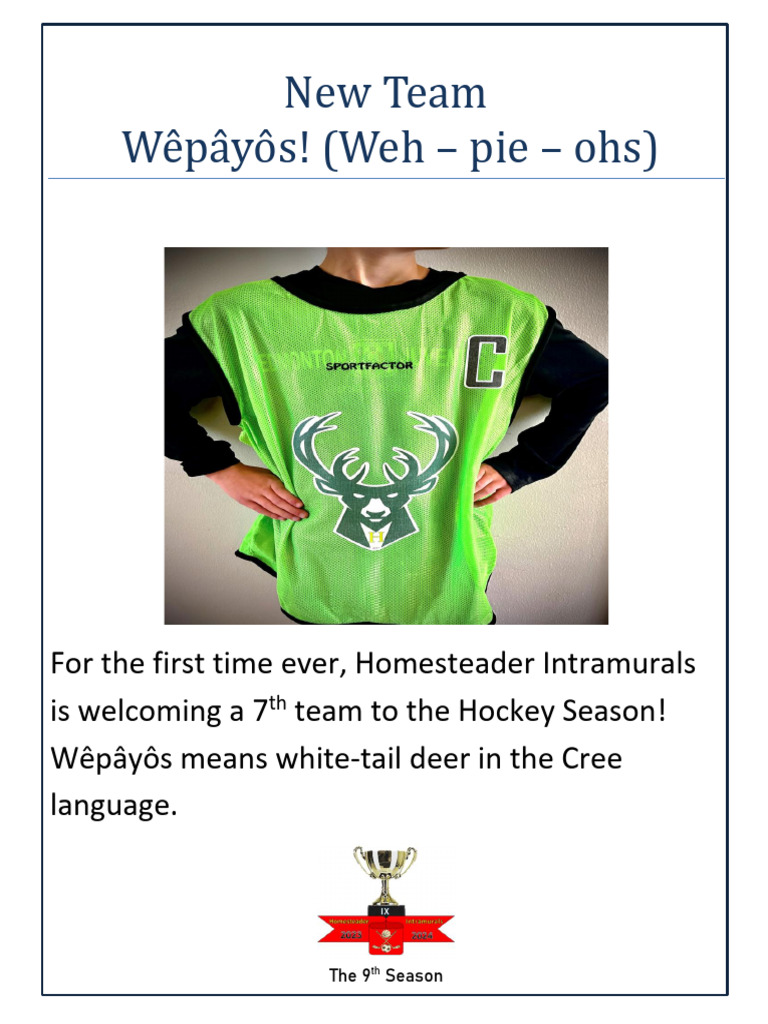 New 7th Team in Hockey Season | PDF