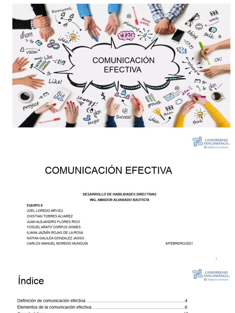 Comunicación Efectiva | PDF | Comunicación