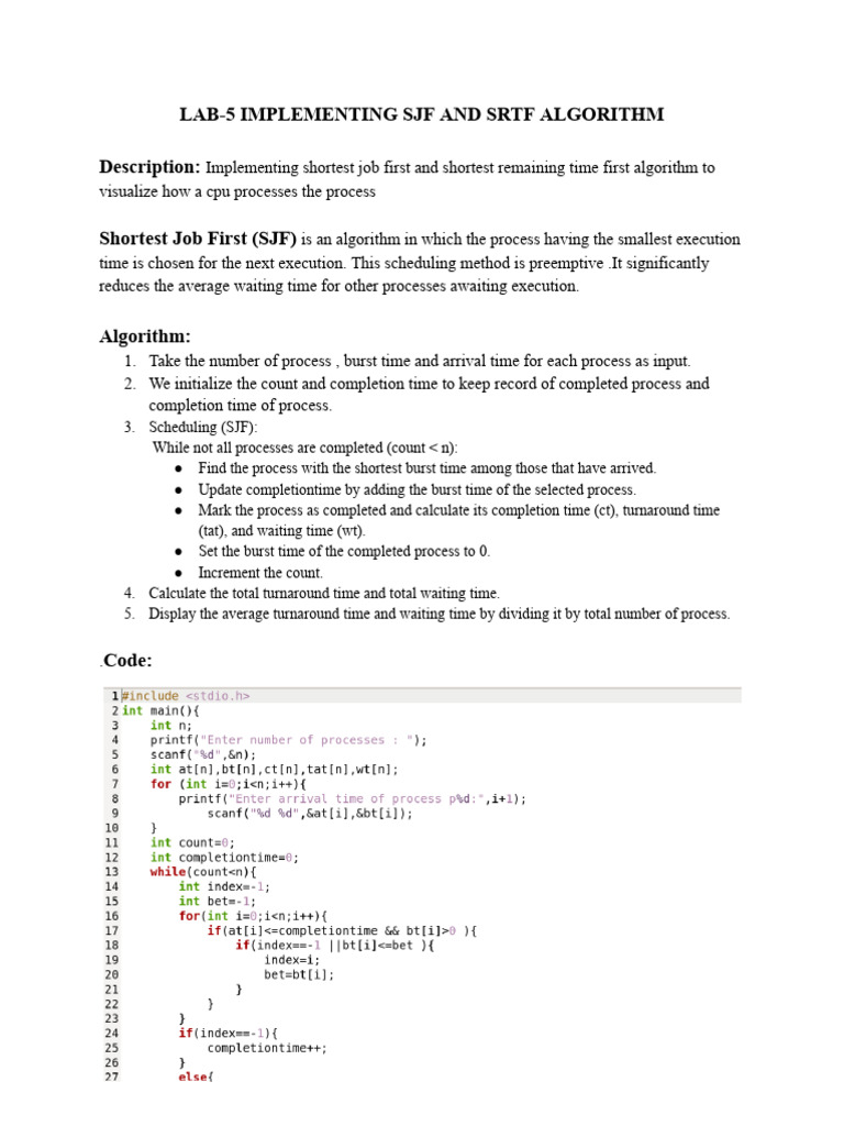 Lab 5 Pdf Scheduling Computing Concurrent Computing 3738