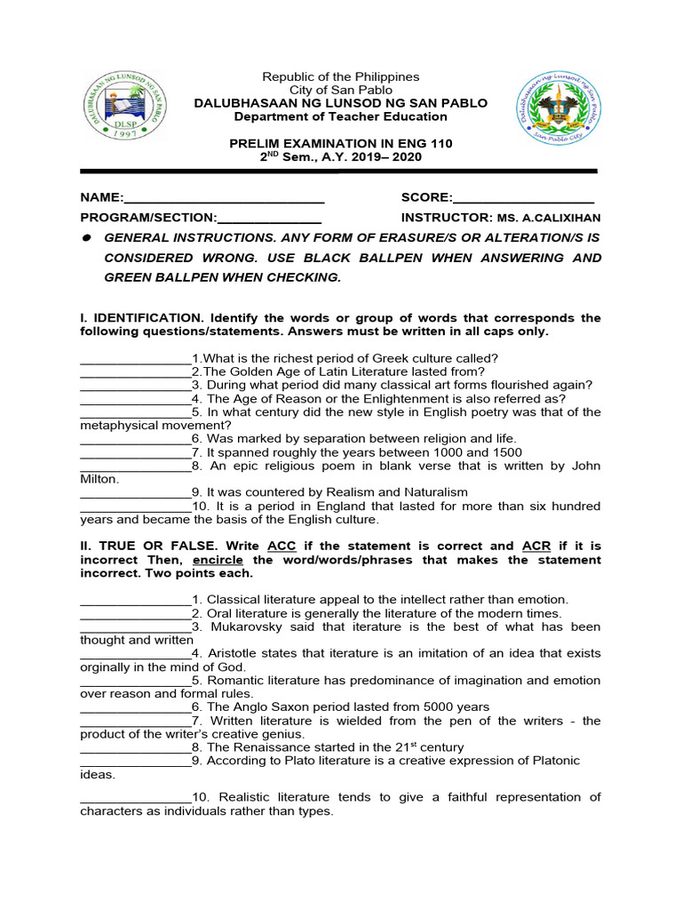 Eng 110 | PDF | Idea | Poetry