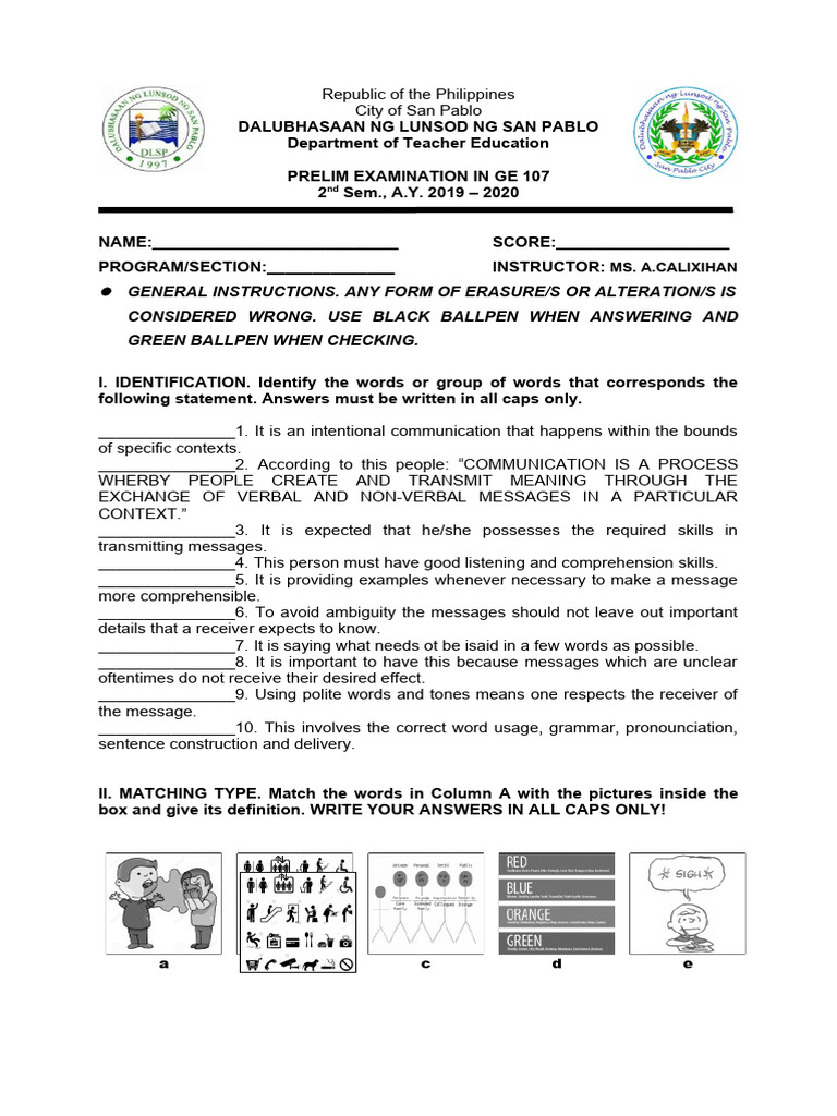 Ge 107 | PDF | Communication | Human Communication