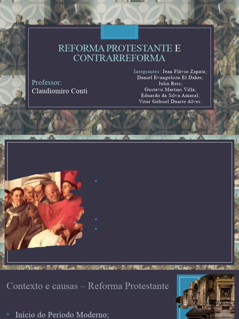 Reforma protestante e contrarreforma | PDF | Protestantismo ...
