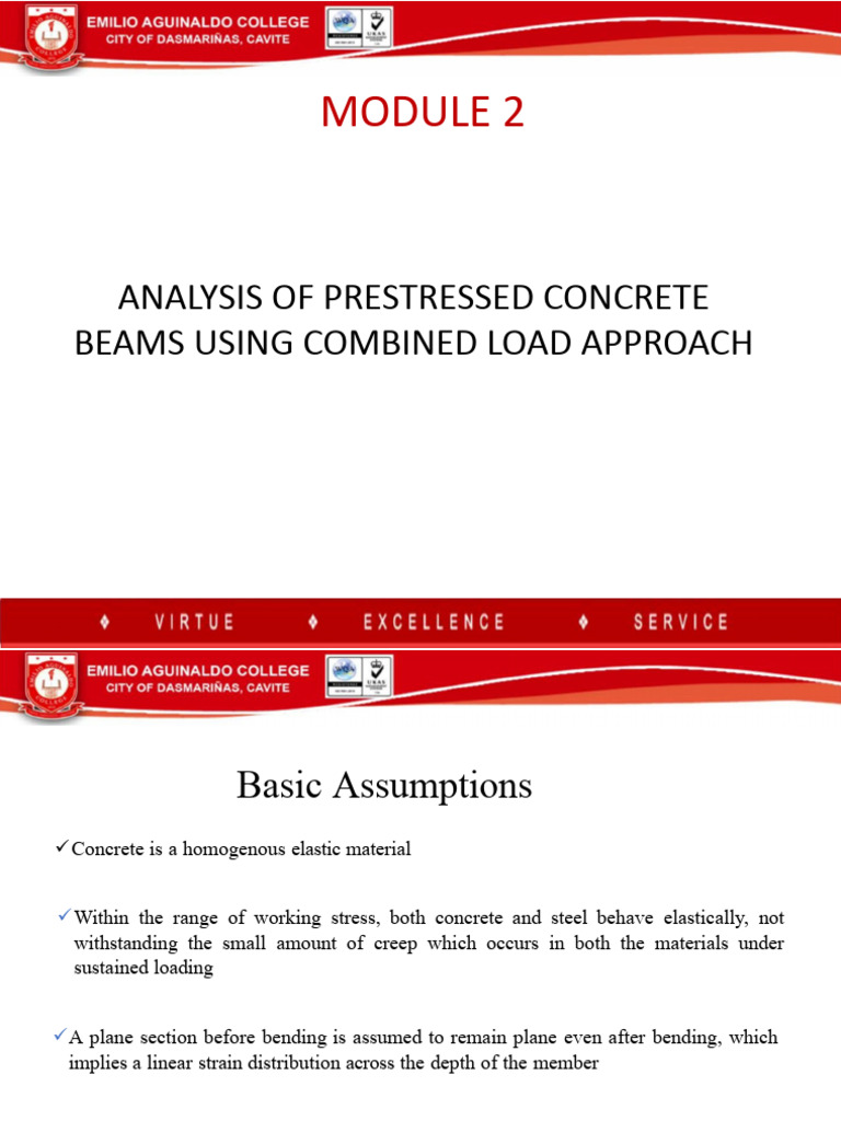 Module 2 Analysis of Prestressed Concrete Beams Using Combined Load Approach | PDF | Bending ...