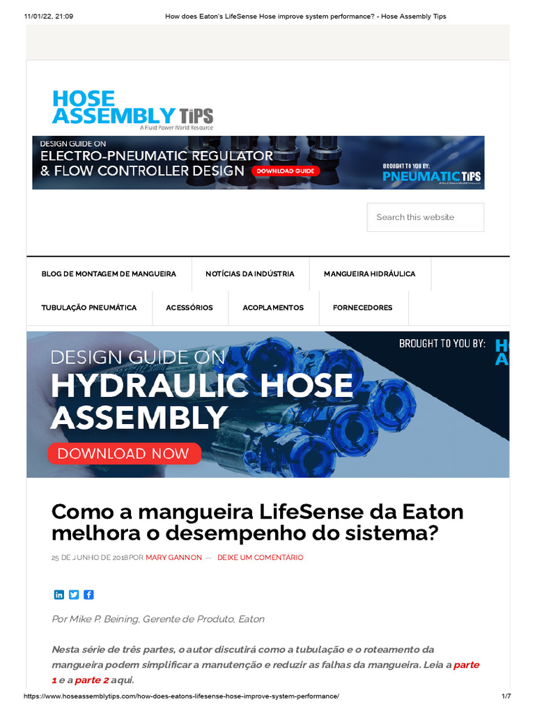 How Does Eaton's LifeSense Hose Improve System Performance - Hose Assembly Tips | PDF | Rede sem ...