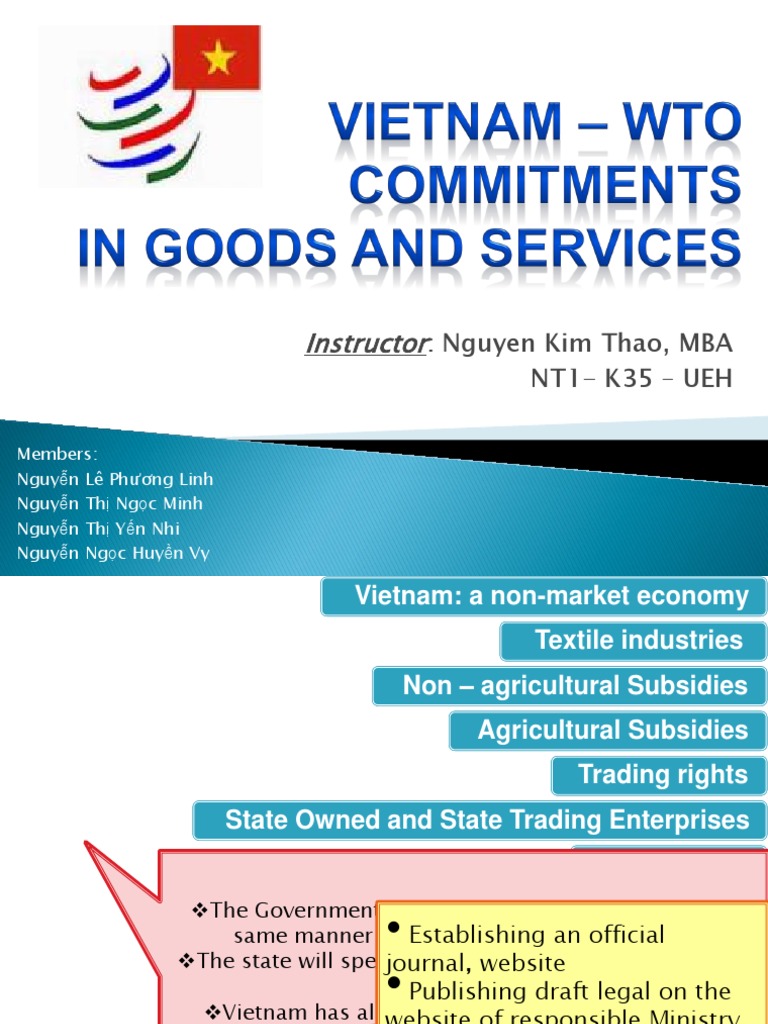 Vietnam _ WTO Commitment (2) | Exports | World Trade Organization