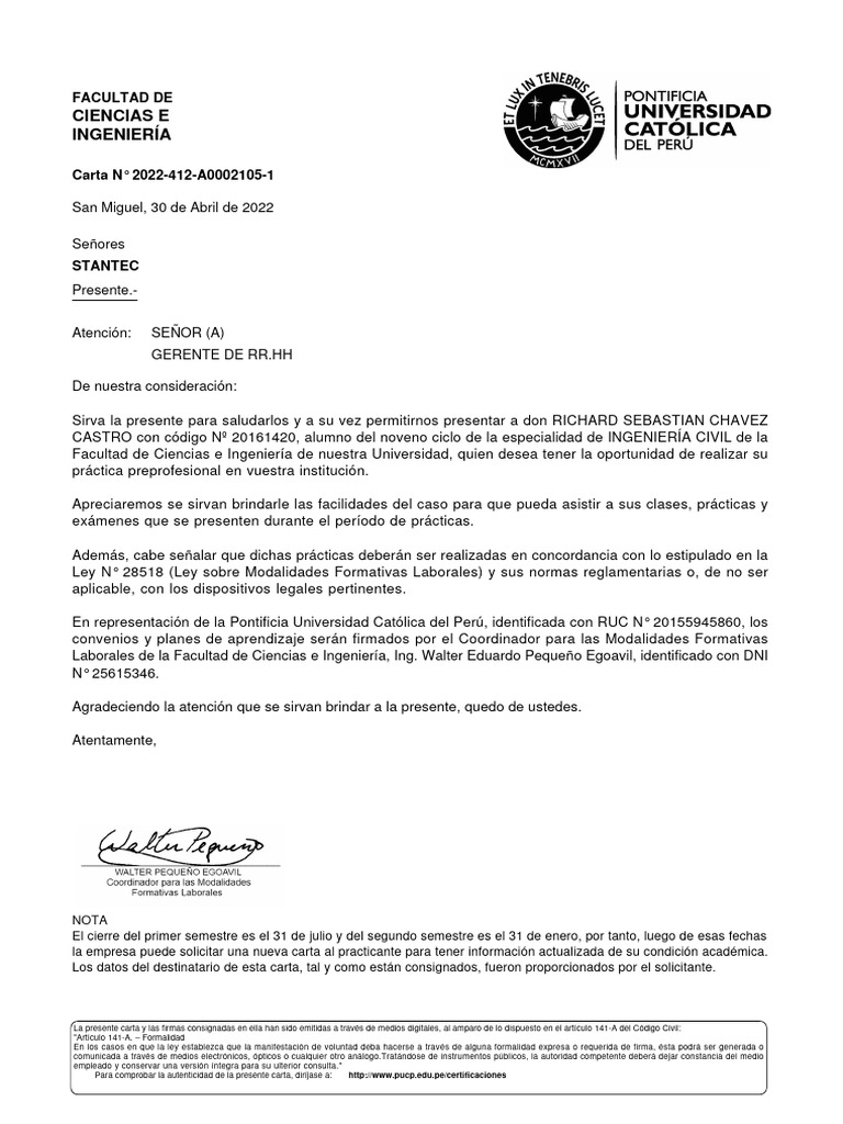 Carta #2022-412-A0002105-1 Stantec | PDF