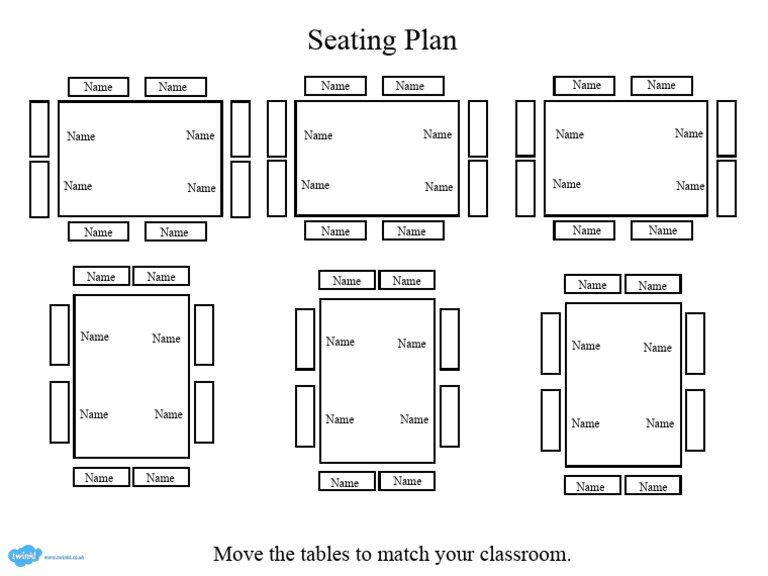 T C 1203 Editable Table Seating Plan PowerPoint | PDF | Language Arts ...