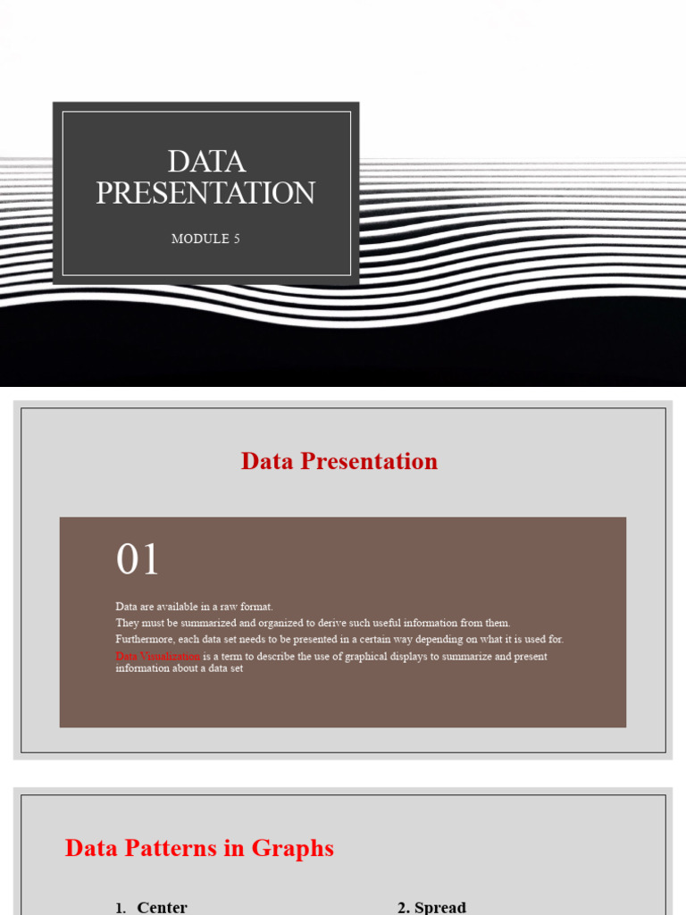 Module 5 - Data Presentation | PDF | Scatter Plot | Chart Module 5 - Data Presentation | PDF | Scatter Plot | Chart