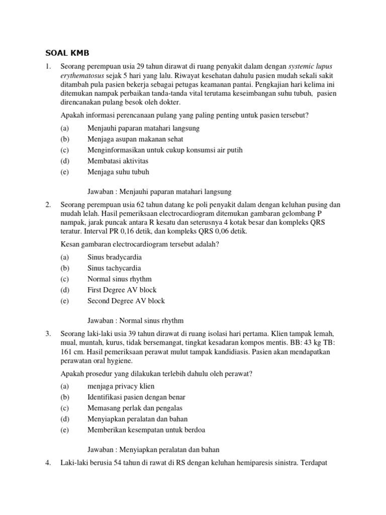 Buku Soal UKOM JANUARI 2018 Words (180 Soal) | PDF | Kesehatan Holistik | Sains & Matematika