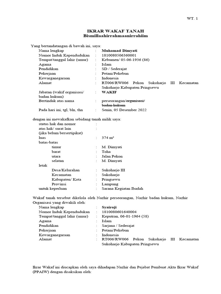 Blangko Aiw | PDF | Hukum