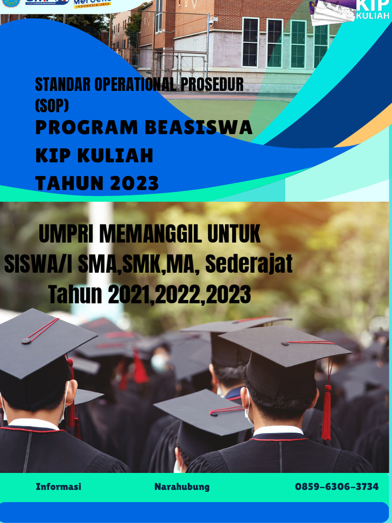 Sop Pendaftaran Kip Kuliah Tahun 2023 | PDF