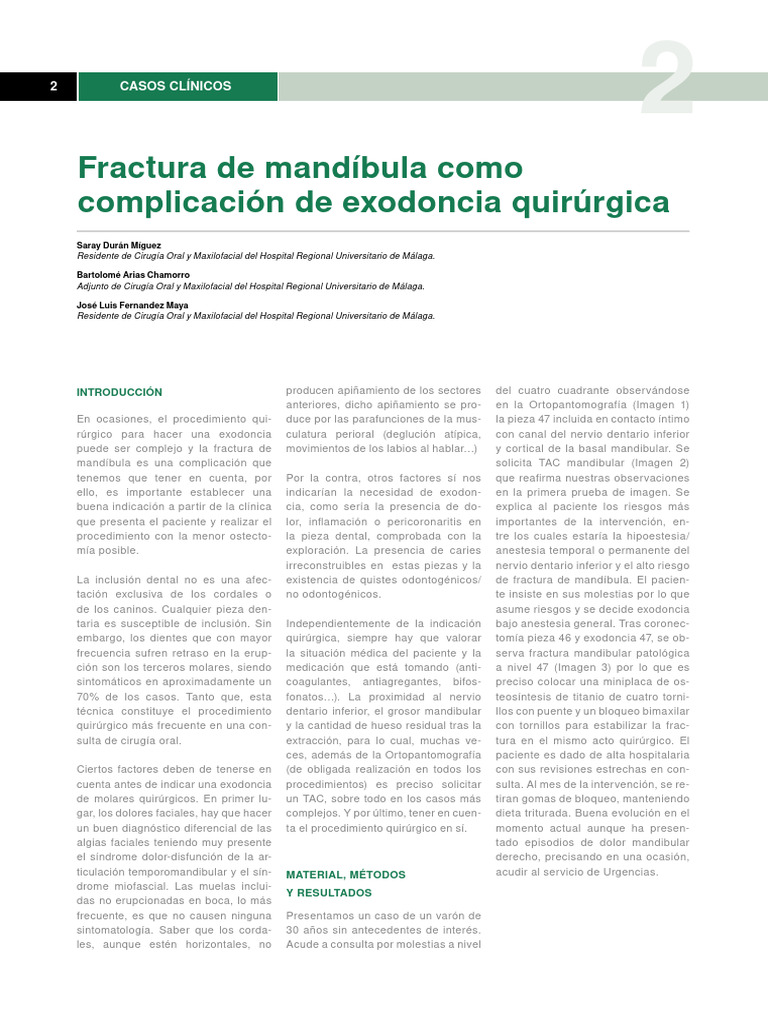 Fractura de Mandibula | PDF | Cuidado de la salud | Ciencias de la Salud