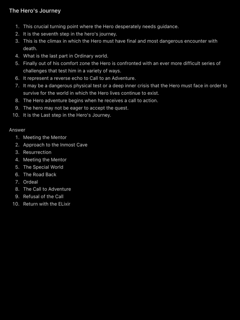 The Hero's Journey | PDF