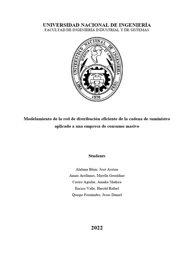 SCM Final Project Proposal | PDF | Gestión de la cadena de suministro ... SCM Final Project Proposal | PDF | Gestión de la cadena de suministro ...