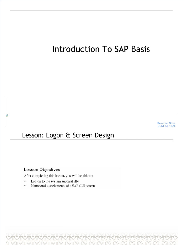 Dokumen - Tips Sap Basis Training For Beginners | PDF | Databases | Client–Server Model