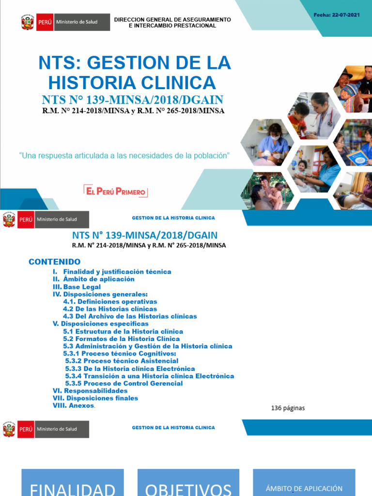 NTS Gestion de La Historia Clinica NTS #139-Minsa 2019 Edi - Diresa Junin | PDF | Historial ...
