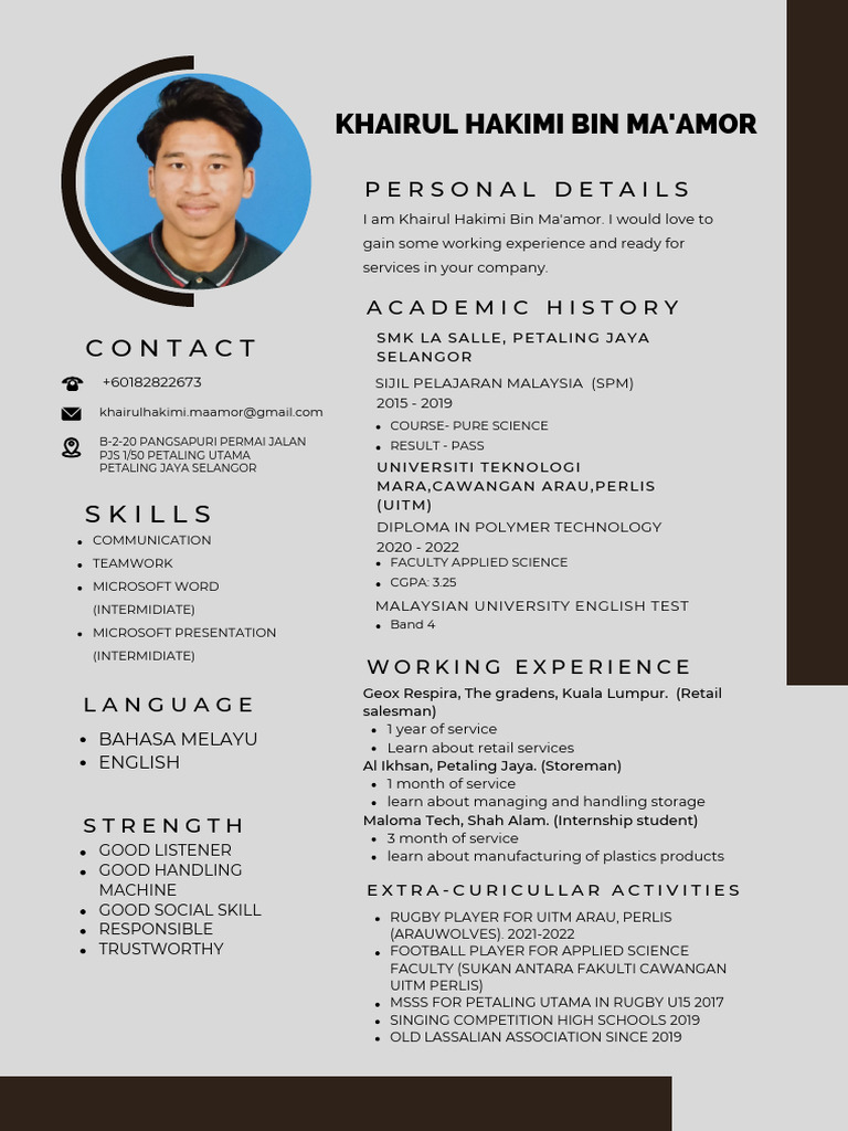 Resume Example | PDF | Malaysia