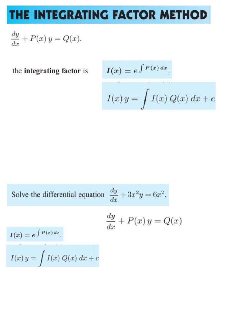 Integrating Factor2 | PDF