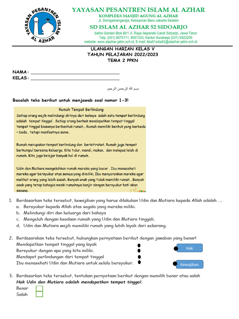 Uh Ppkn-Tema 2 | PDF