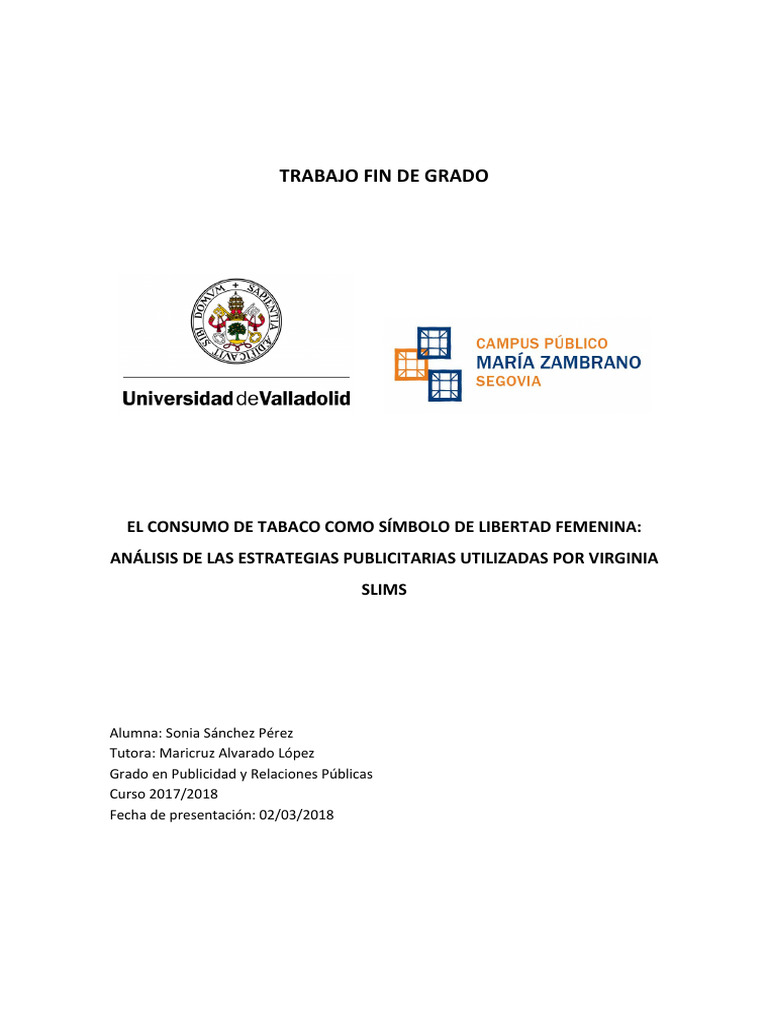 TFG-N 816 | PDF | Fumar tabaco | Adicción