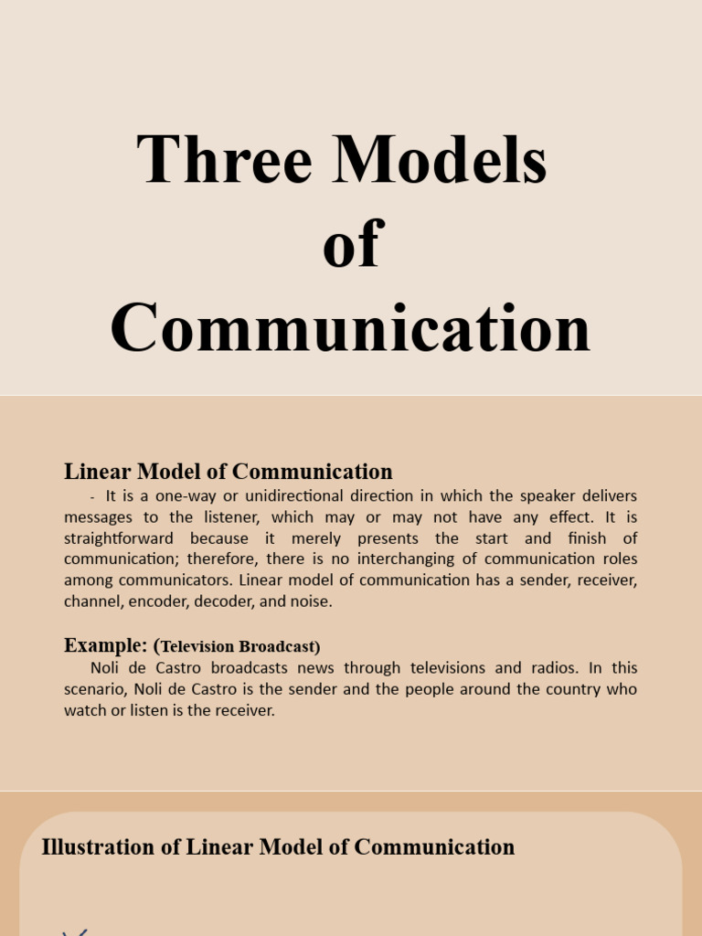Models of Communication | PDF | Communication | Human Communication