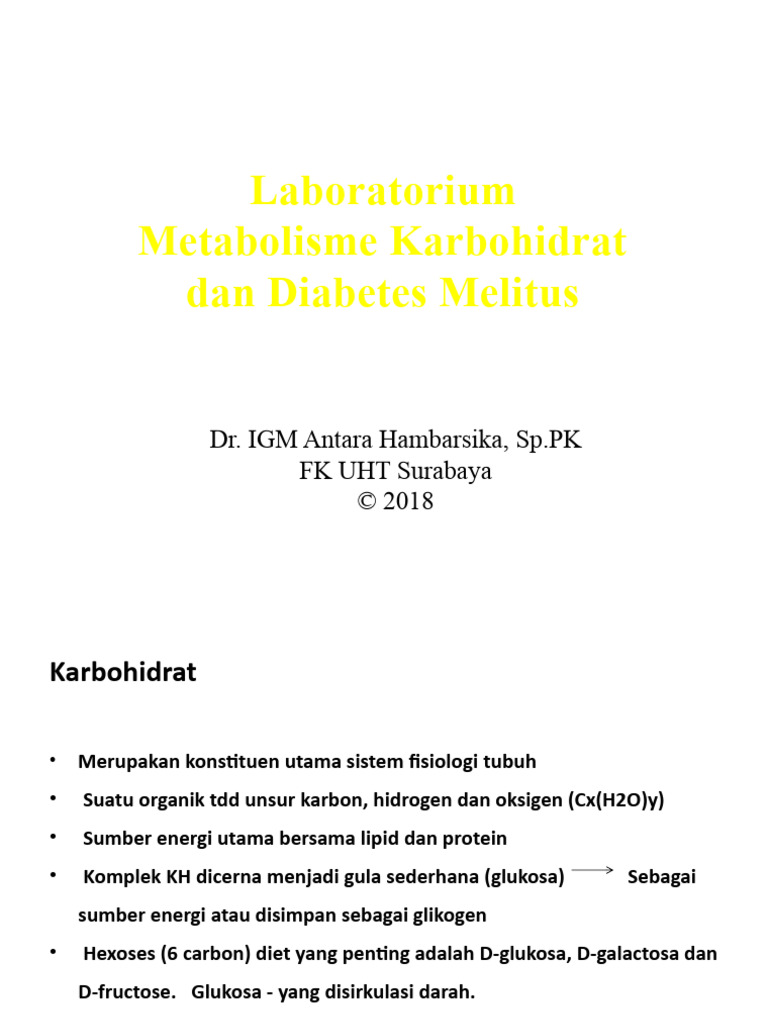 Dr. Antara - LAB KH DM | PDF
