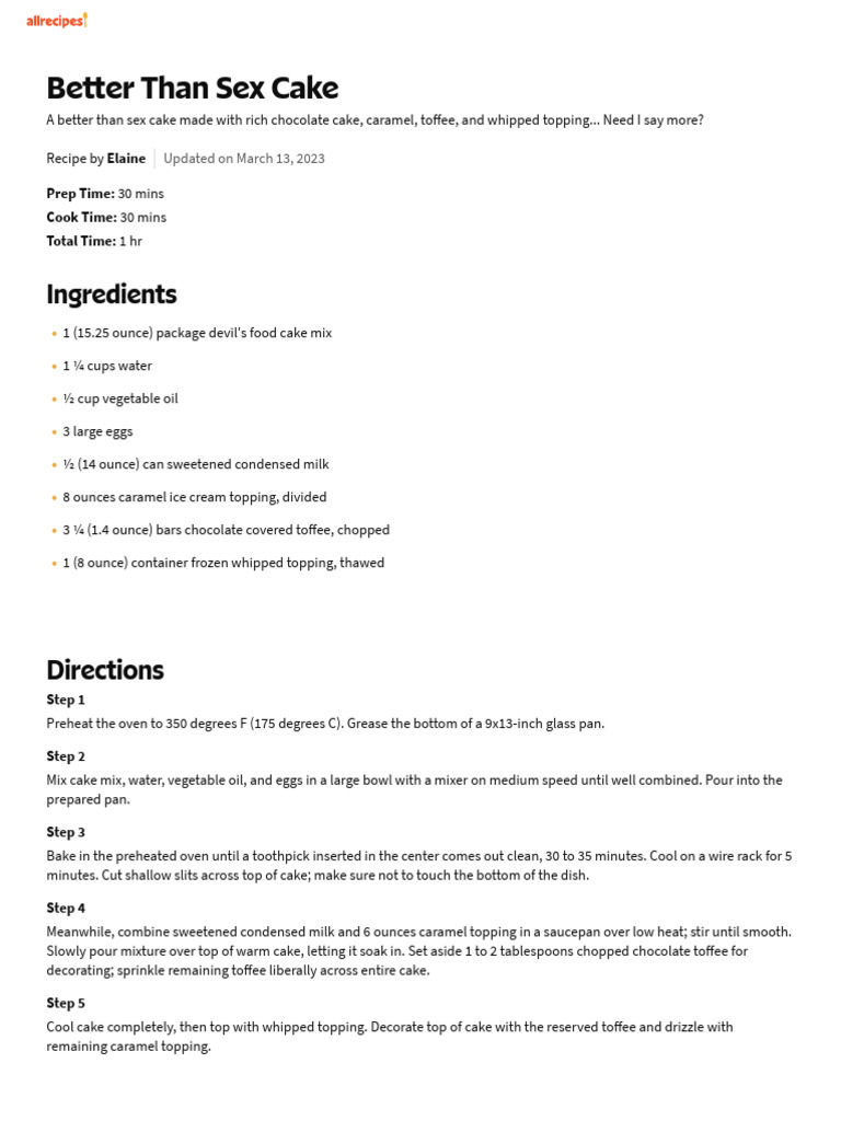 Better Than Sex Cake Recipe Pdf