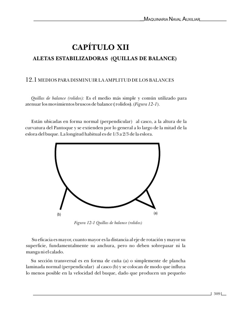 Aletas Estabilizadoras en Barcos | PDF | Giroscopio | Tanques