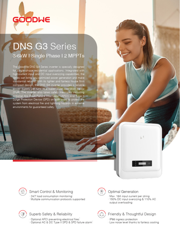 GW - DNS G3 - Datasheet-EN | PDF | Power Inverter | Alternating Current