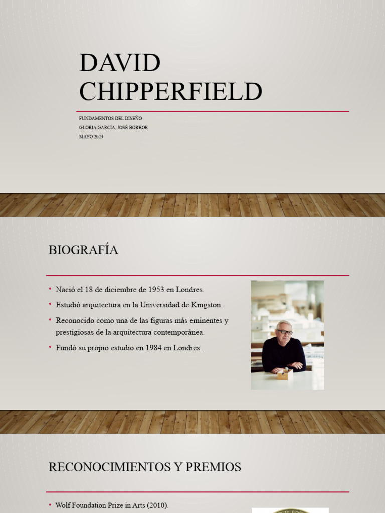 David Chipperfield: Obras y Premios | PDF | Museología