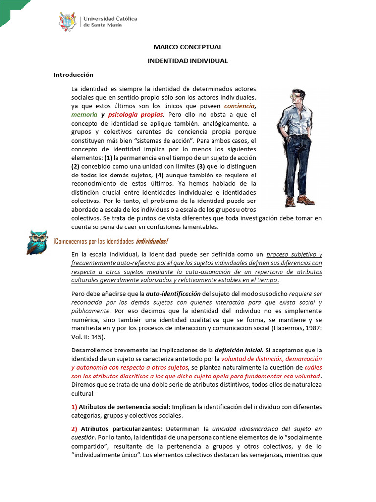 Texto Complemetario - Identidad Individual y Colectiva | PDF | Ciencias ... Texto Complemetario - Identidad Individual y Colectiva | PDF | Ciencias ...