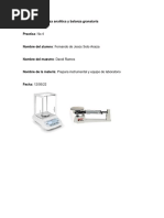 Prueba de Excentricidad en Balanzas | PDF | Química | Ciencias fisicas
