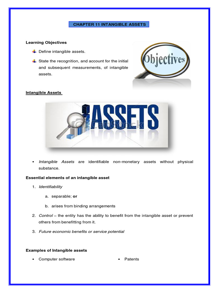 Chapter 11 Intangible Assets | PDF | Intangible Asset | Expense
