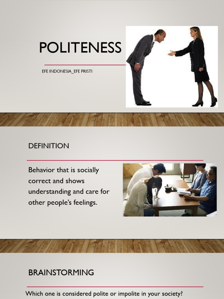 Understanding Politeness Across Cultures | PDF | Psychological Concepts ...
