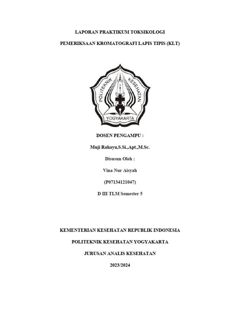 Laporan Praktikum Toksikologi KLT | PDF