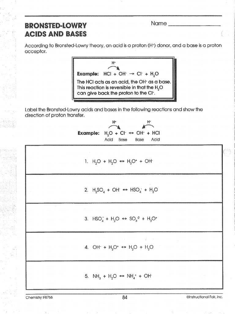 WORKSHEET ACID | PDF