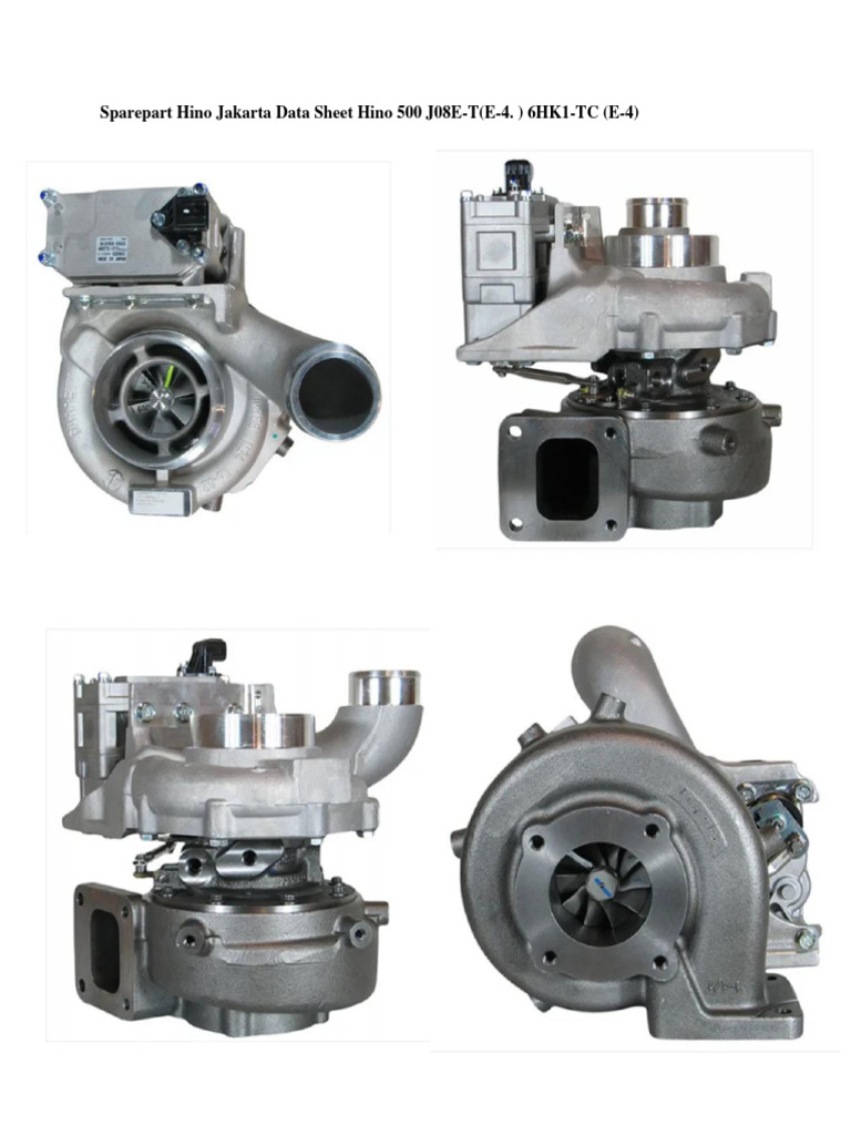 Hino 500 J08E-T(E-4. ) 6HK1-TC (E-4) Turbo | PDF