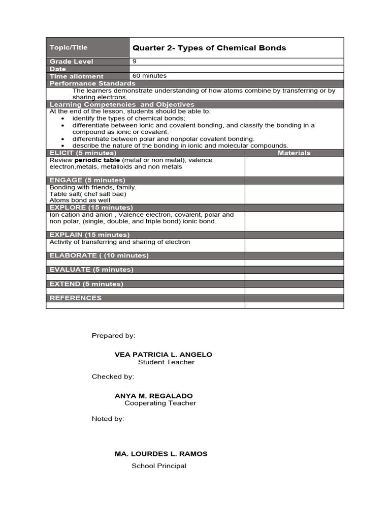 7e's Chemical Bonding | PDF